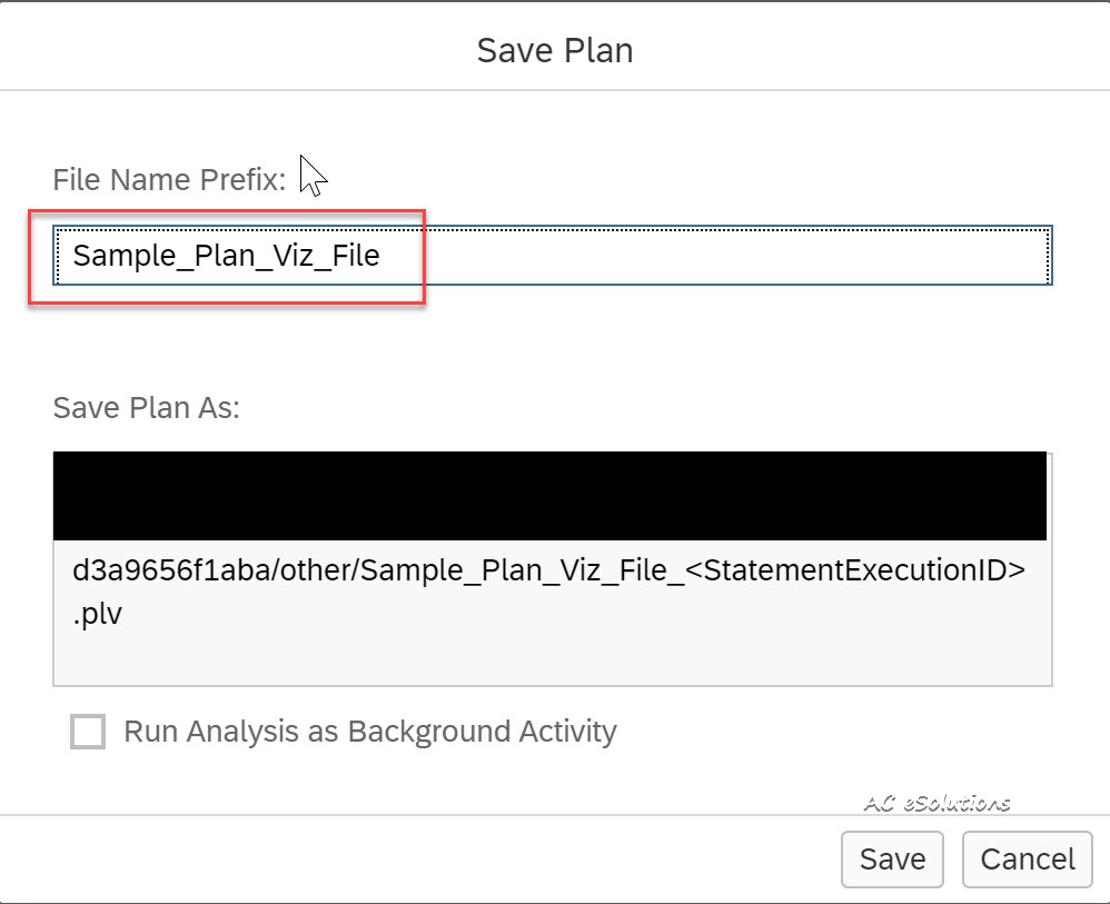 SAP Hana SQL Plan Analyzer en Visual Studio Code – @jorgeporca